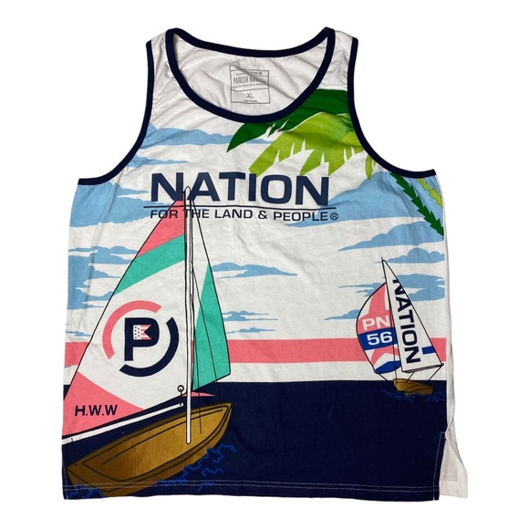 Parish Nation | Shirts | Parish Nation Sail Water Ocean Tank Top Xl ...